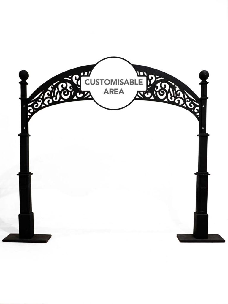 Customised Ornate Entranceway with a Wrought Iron Effect | EPH Creative ...