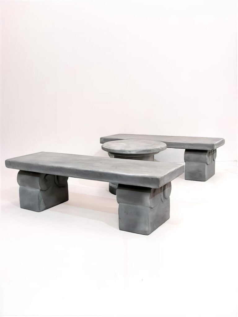Stone Table and Bench Set | EPH Creative - Event Prop Hire