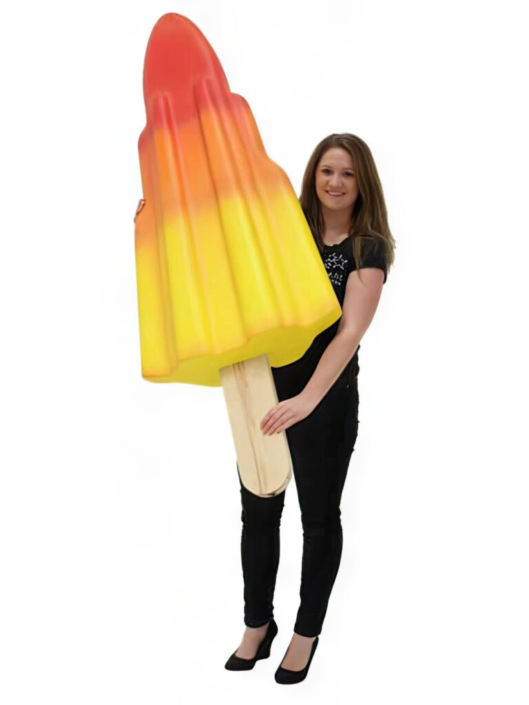 Giant Rocket Shaped Ice Lolly | EPH Creative - Event Prop Hire