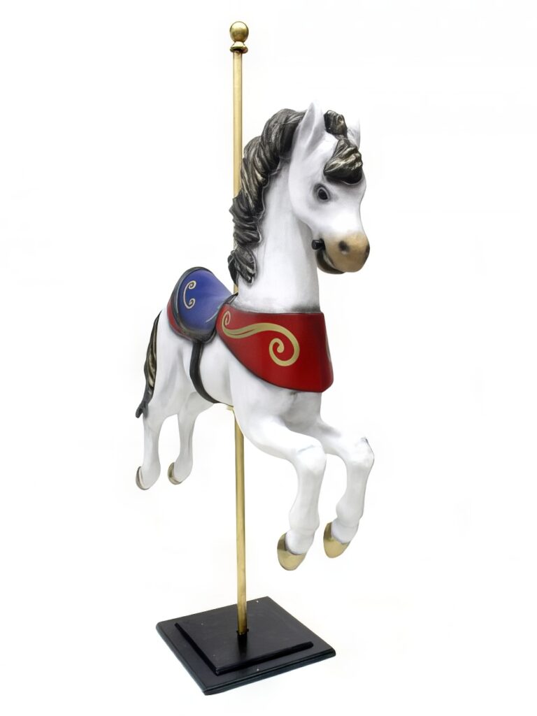 Carousel Horse Prop (Red & Blue) | EPH Creative - Event Prop Hire
