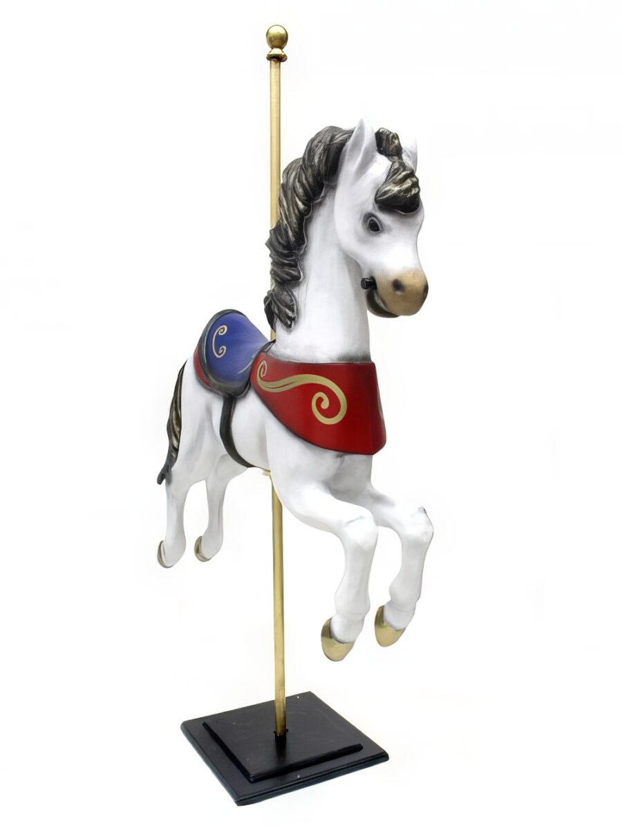 Carousel Horse Prop (Red & Blue) | EPH Creative - Event Prop Hire