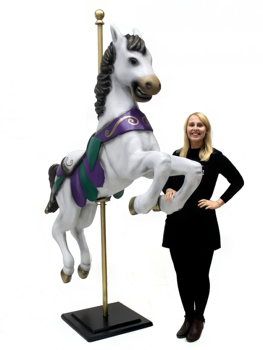 Carousel Horse Prop (Purple & Green) | EPH Creative - Event Prop Hire
