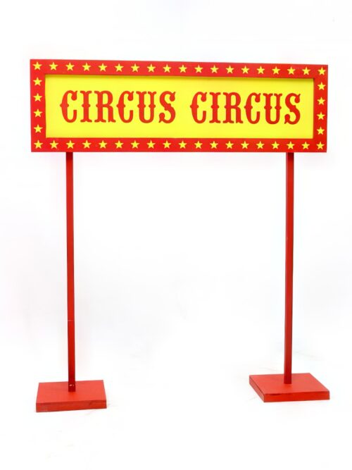 Red & Yellow Circus Sign | EPH Creative - Event Prop Hire