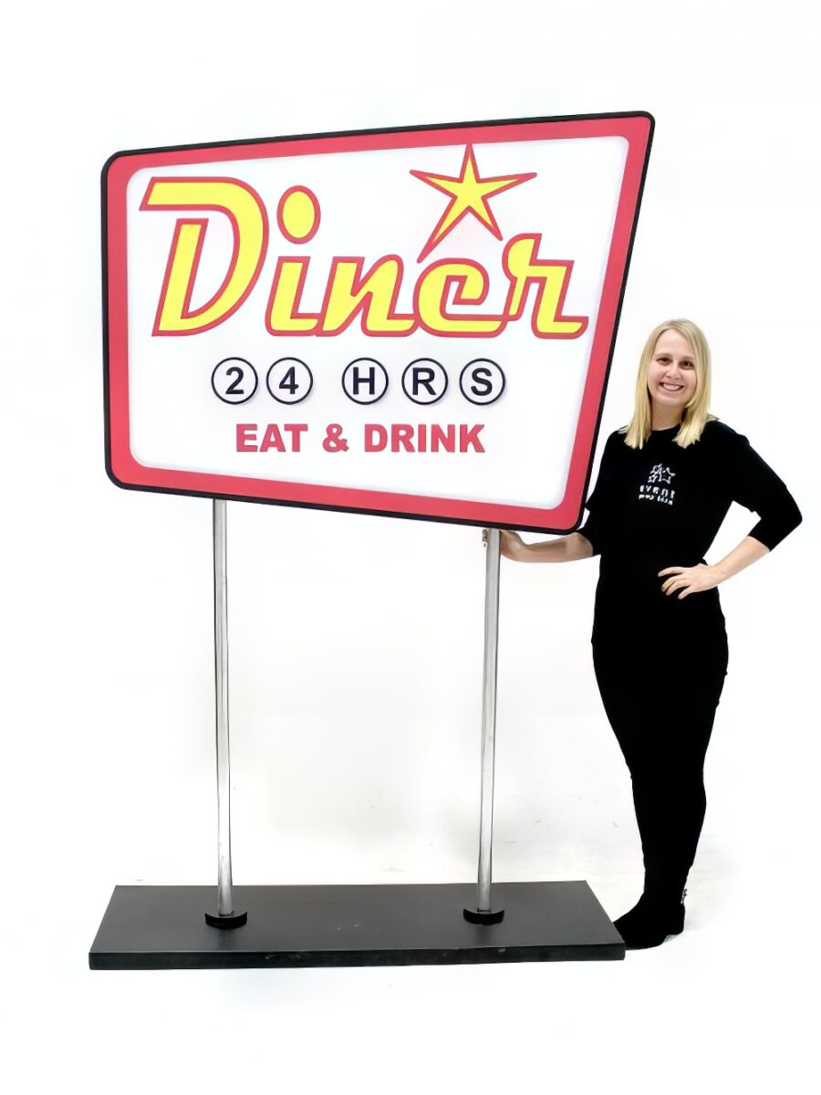 American Diner Sign | EPH Creative - Event Prop Hire