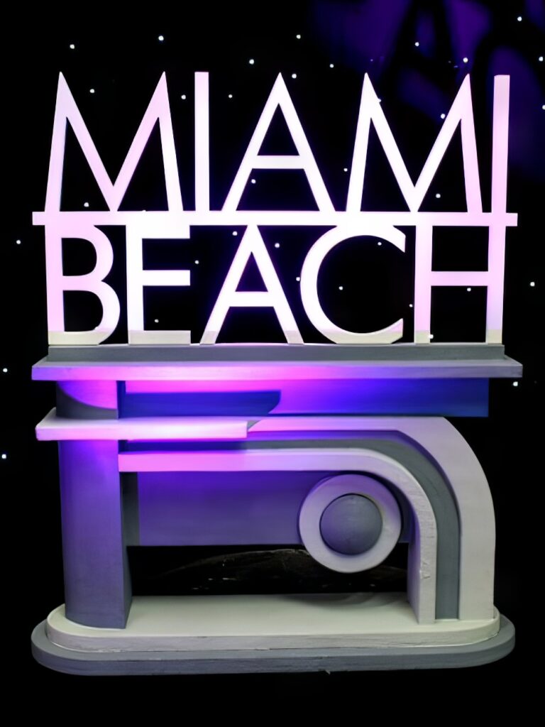 Miami Beach Sign | EPH Creative - Event Prop Hire
