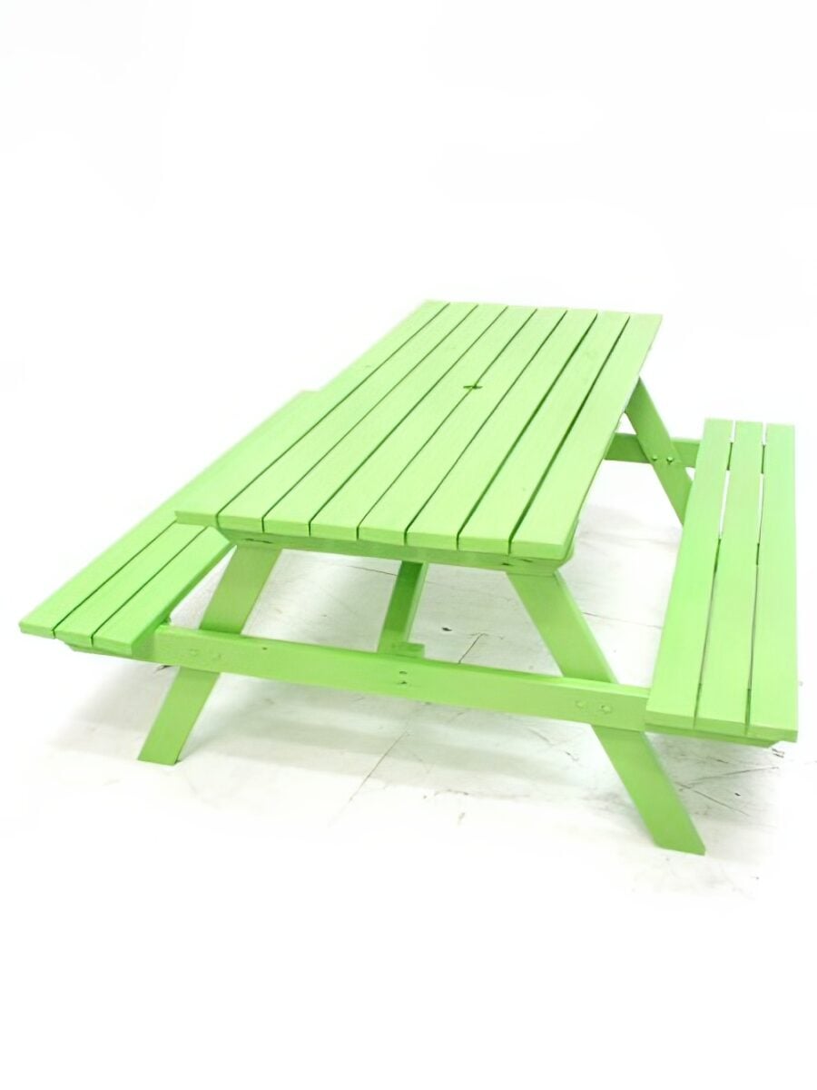 Lime Green Picnic Bench | EPH Creative - Event Prop Hire