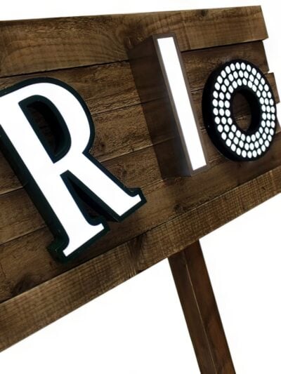 Illuminated RIO Letters | EPH Creative - Event Prop Hire