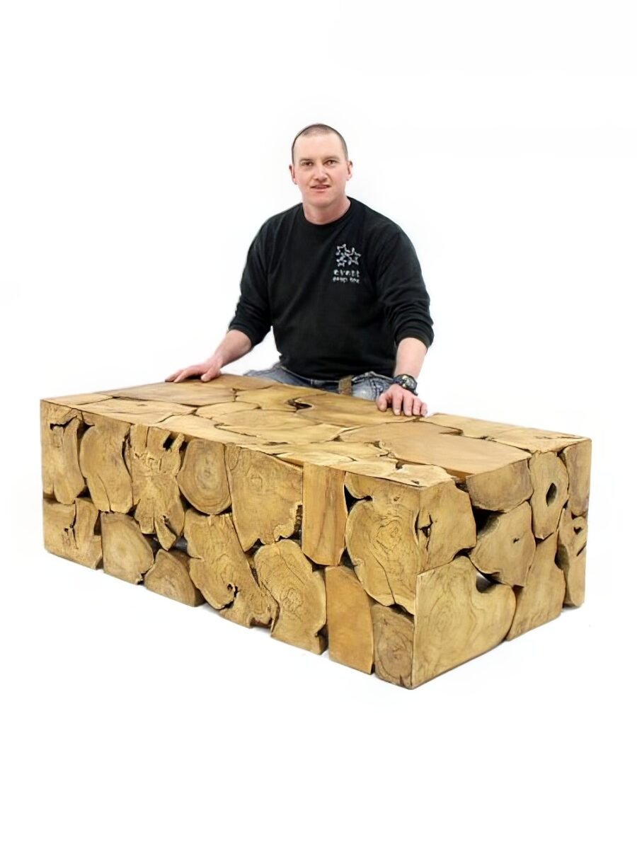 Rustic Tree Trunk Coffee Table | EPH Creative - Event Prop Hire