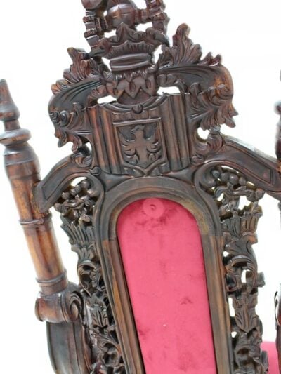 Children's Dark Wood Throne | EPH Creative - Event Prop Hire