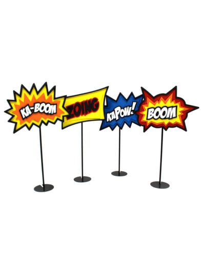 BOOM Comic Sound Sign | EPH Creative - Event Prop Hire