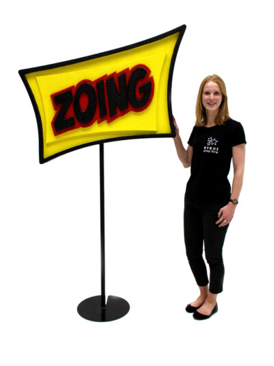 ZOING Comic Sound Sign | EPH Creative - Event Prop Hire