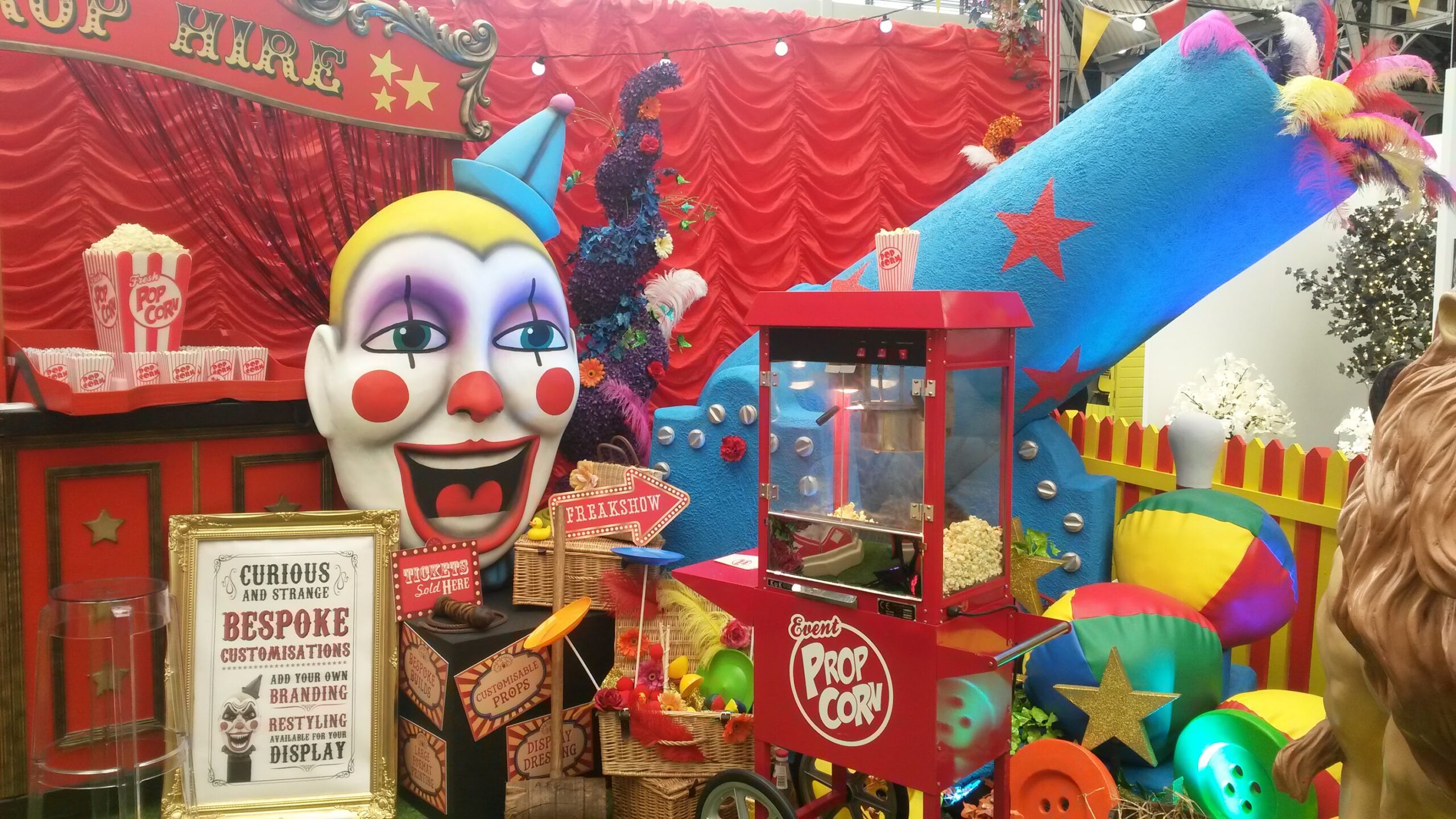 Giant Circus Clown Head Prop | EPH Creative - Event Prop Hire