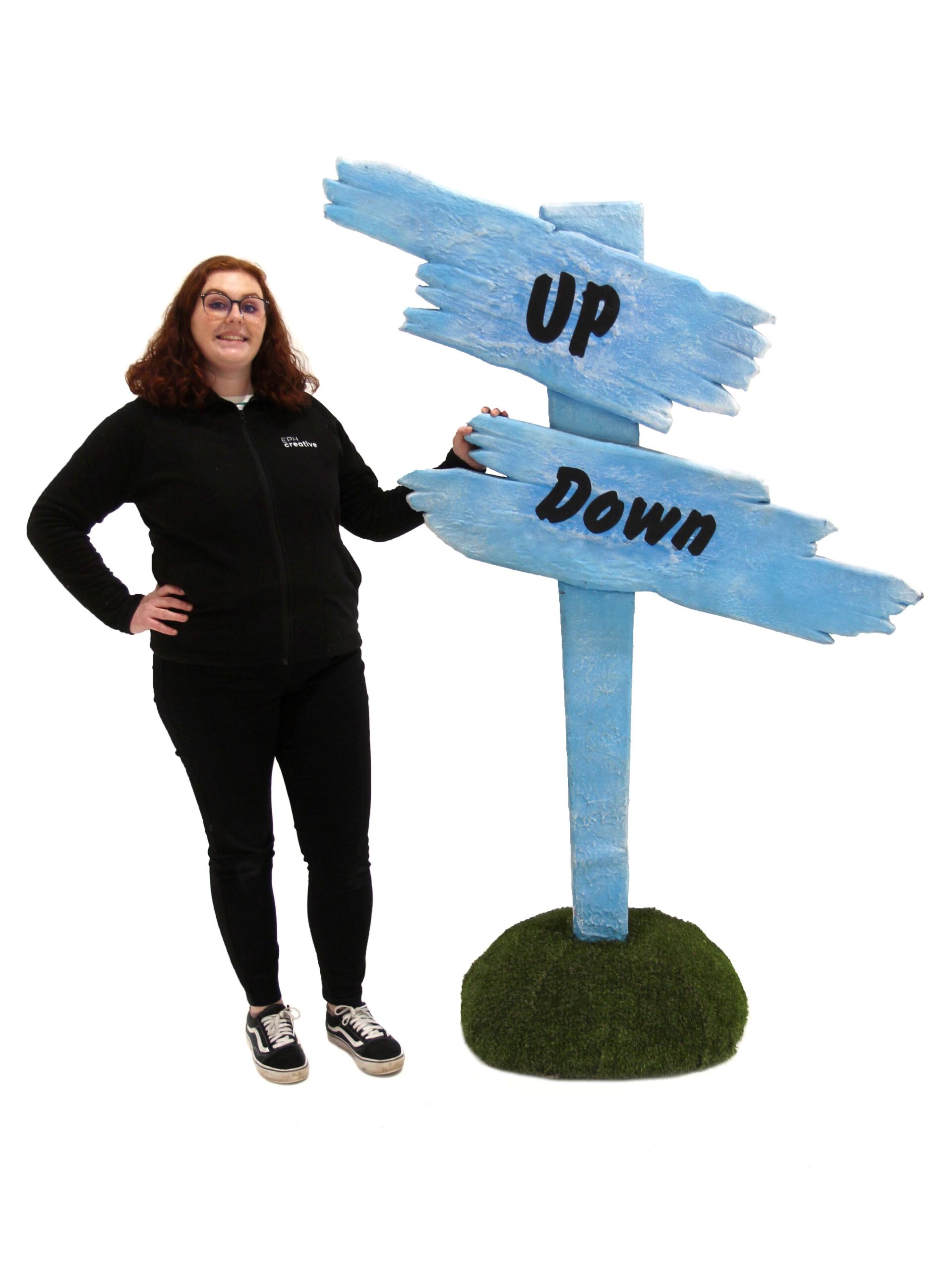 Up Down Sign | EPH Creative - Event Prop Hire