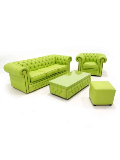 Lime Green Buttoned Coffee Table | EPH Creative - Event Prop Hire