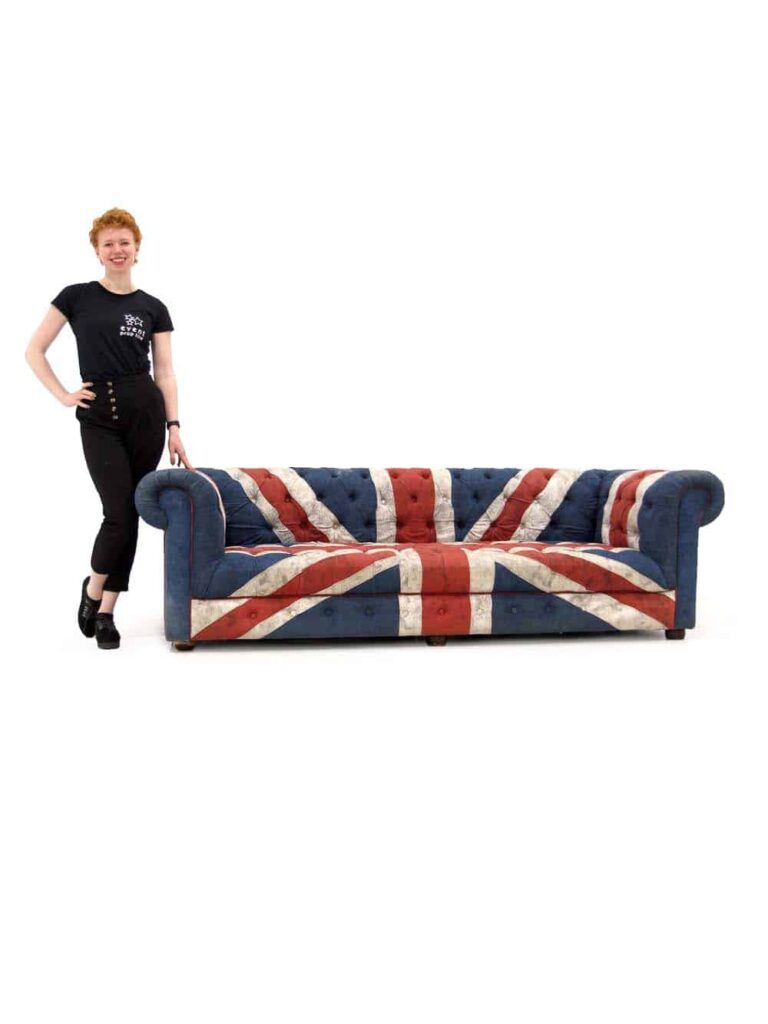 Vintage Union Jack Sofa | EPH Creative - Event Prop Hire