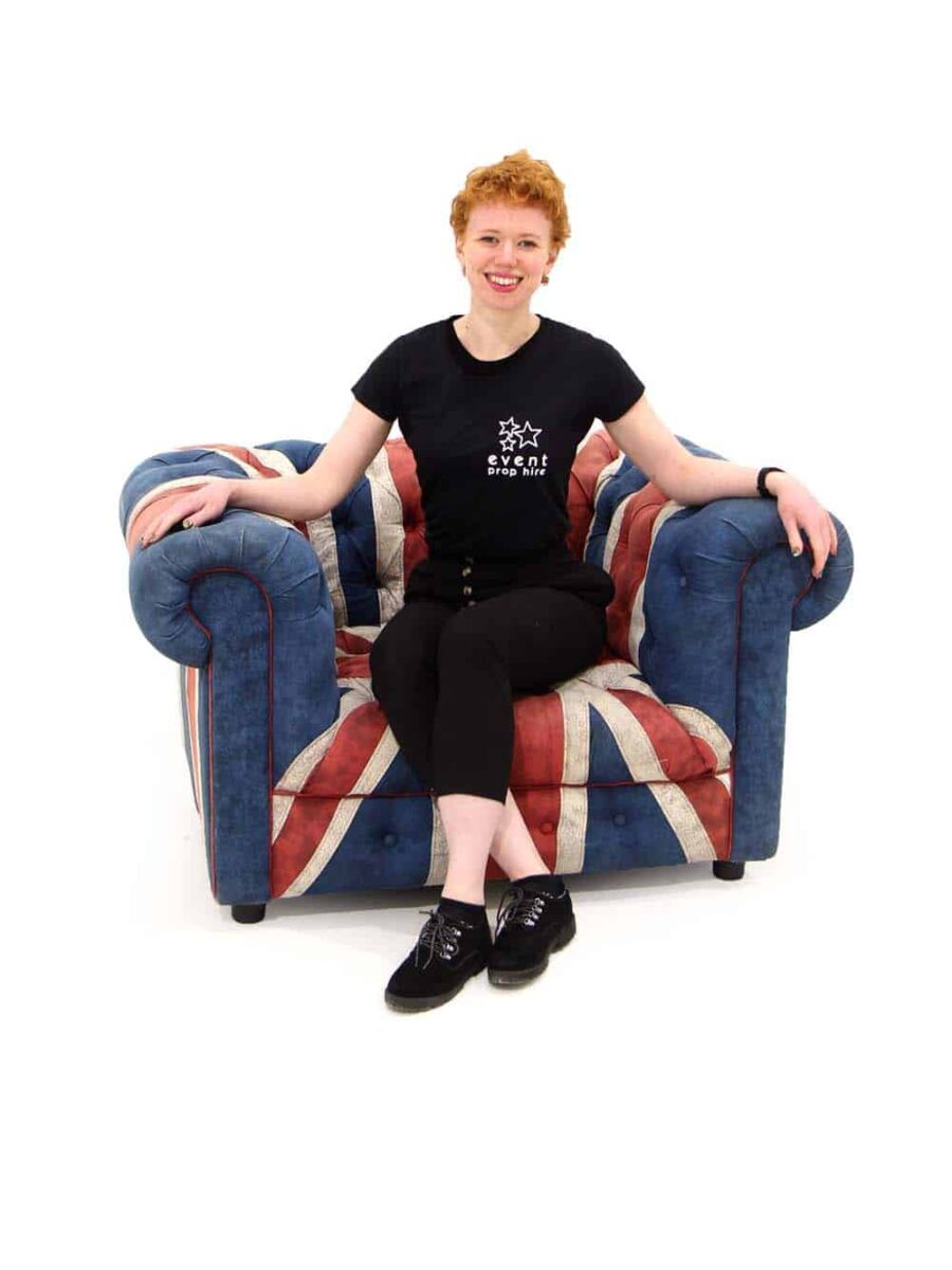 Vintage Union Jack Armchair | EPH Creative - Event Prop Hire