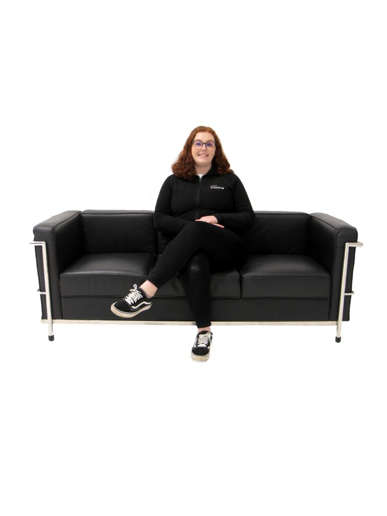 Black Barcelona Style Sofa | EPH Creative - Event Prop Hire