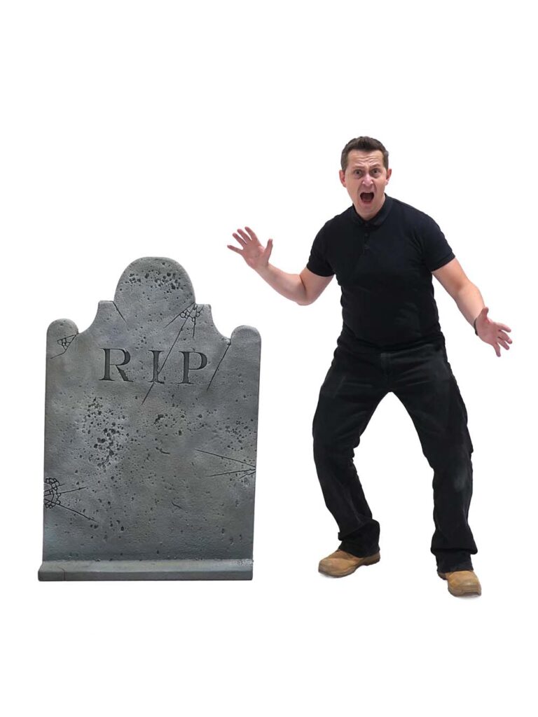 Gravestone - Medium - (Assorted Styles) | EPH Creative - Event Prop Hire