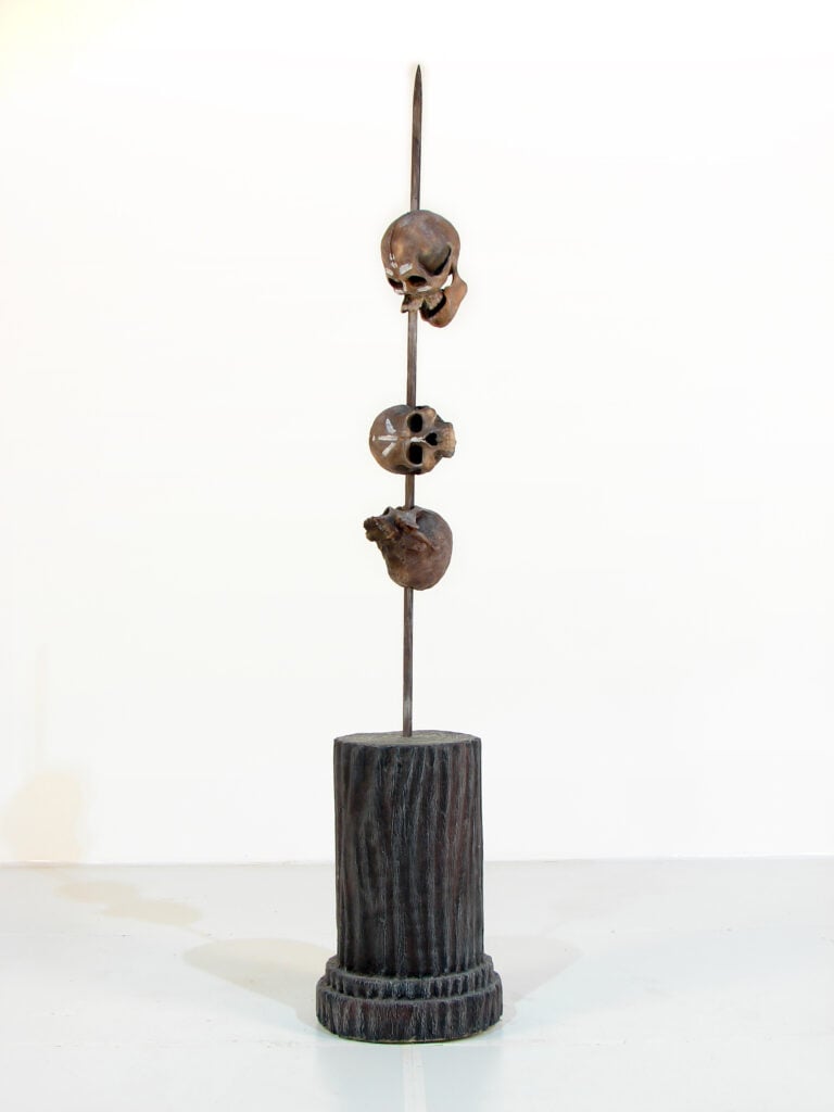 Heads on Spike Spear | EPH Creative - Event Prop Hire