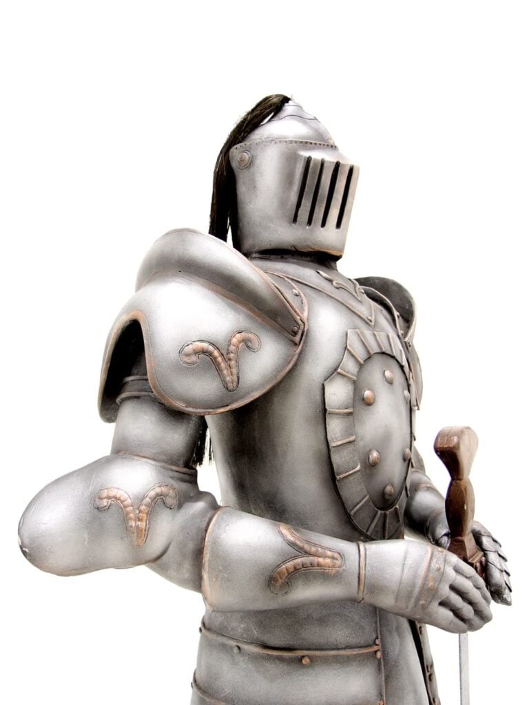 Life-Size Silver Medieval Knight | EPH Creative - Event Prop Hire
