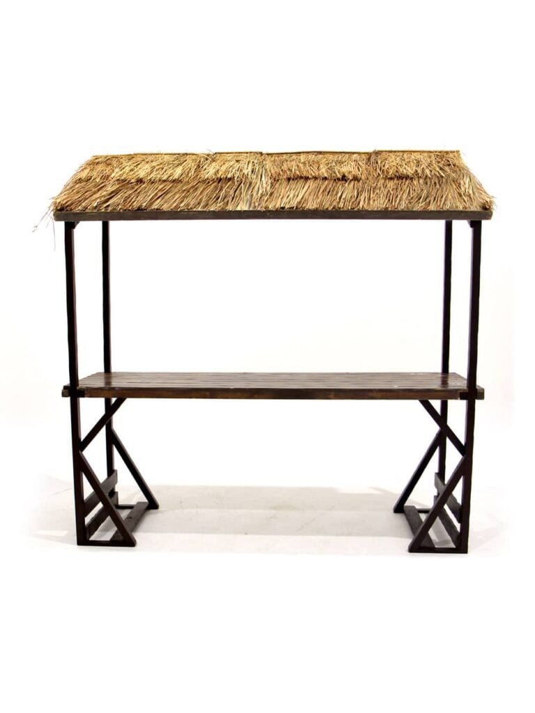 Thatched Rustic Market Stall | EPH Creative - Event Prop Hire