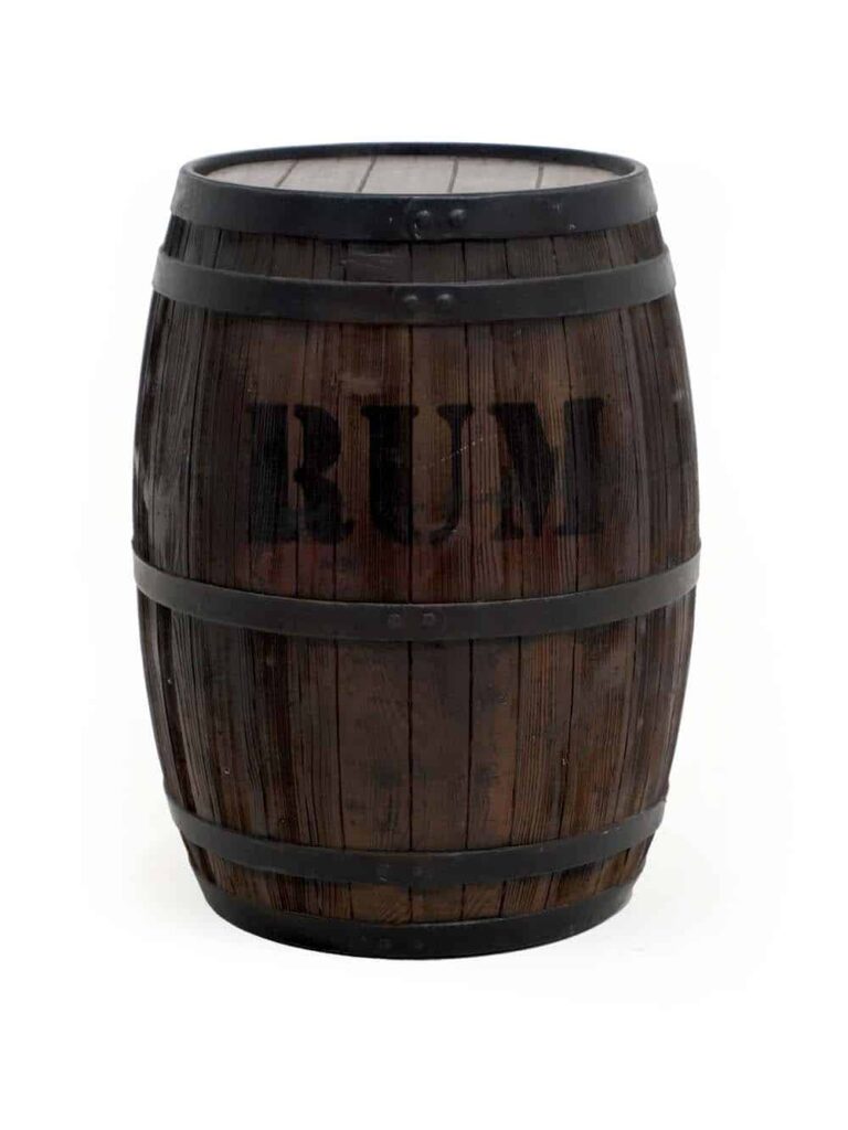 Replica Wooden Barrel - 'Rum' | EPH Creative - Event Prop Hire