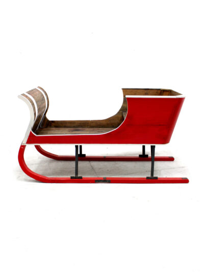 Large Rustic Red Sleigh | EPH Creative - Event Prop Hire