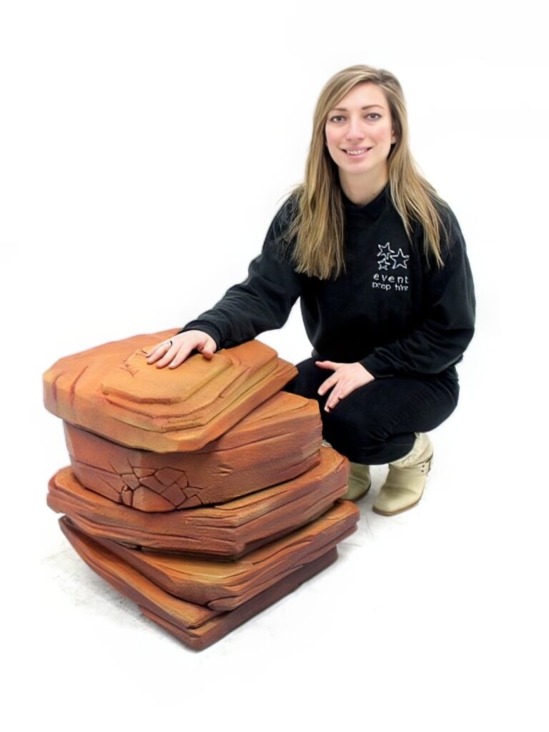 Red Rock Stack - Medium | EPH Creative - Event Prop Hire