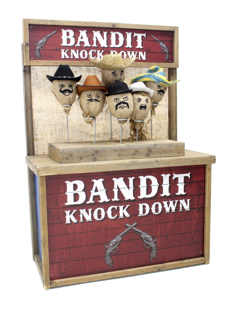 Bandit Knock Down Wild West Game | EPH Creative - Event Prop Hire