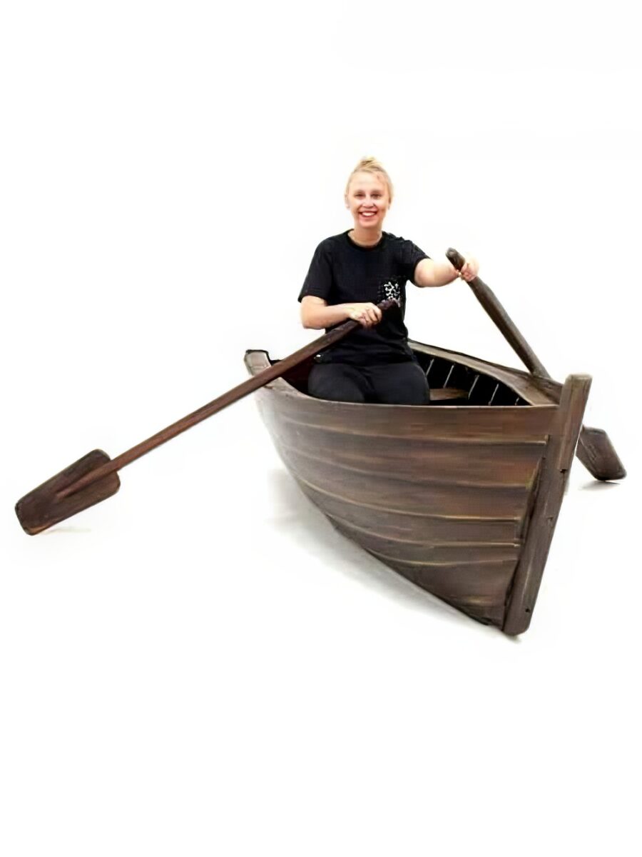 Rowing Boat - Brown | EPH Creative - Event Prop Hire