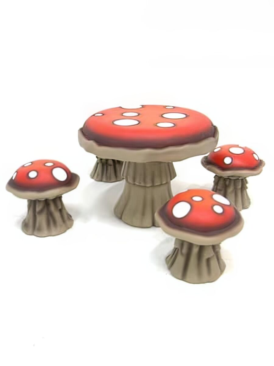 Toadstool Table & Stool Set | EPH Creative - Event Prop Hire