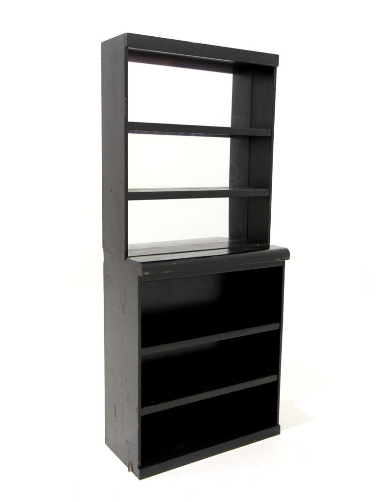 Wooden Back Bar Shelving Unit (Black) | EPH Creative - Event Prop Hire