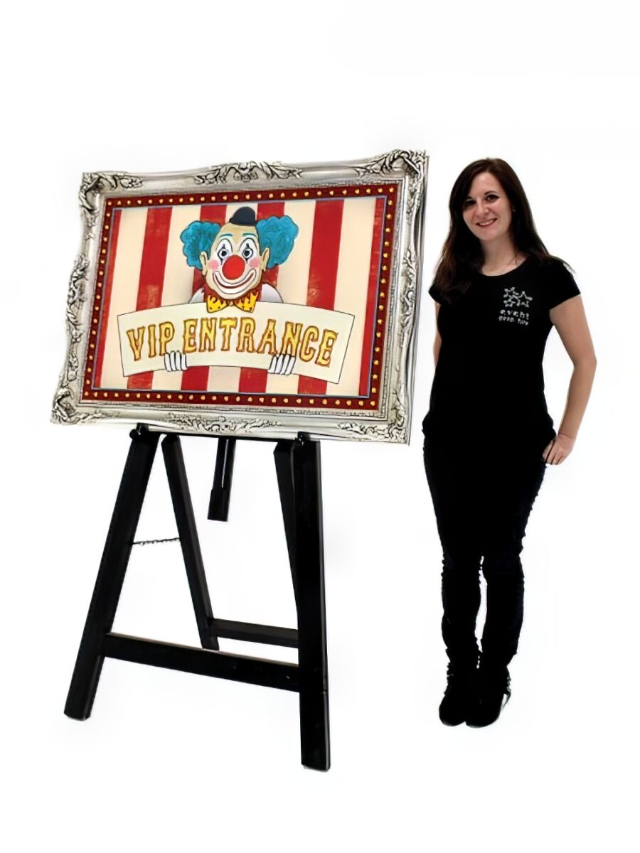 Happy Clown VIP Entrance Sign | EPH Creative - Event Prop Hire