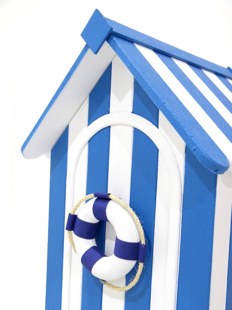 Traditional Beach Hut (Blue & White) | EPH Creative - Event Prop Hire