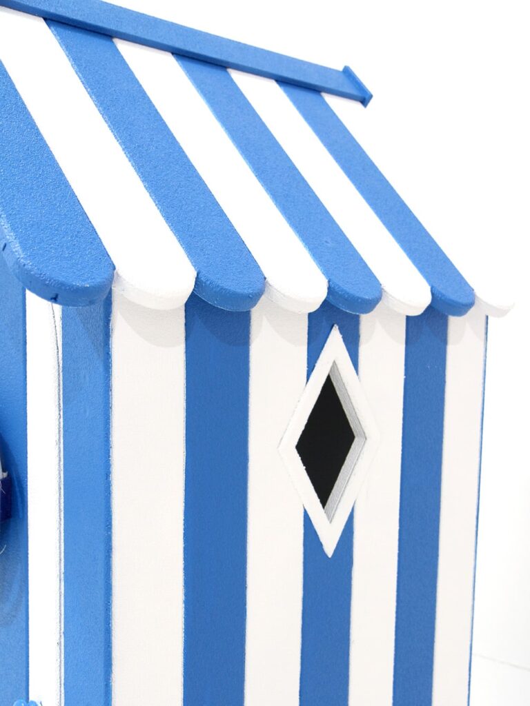 Traditional Beach Hut (Blue & White) | EPH Creative - Event Prop Hire