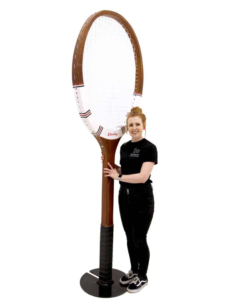 Giant Wooden Tennis Racket | EPH Creative - Event Prop Hire