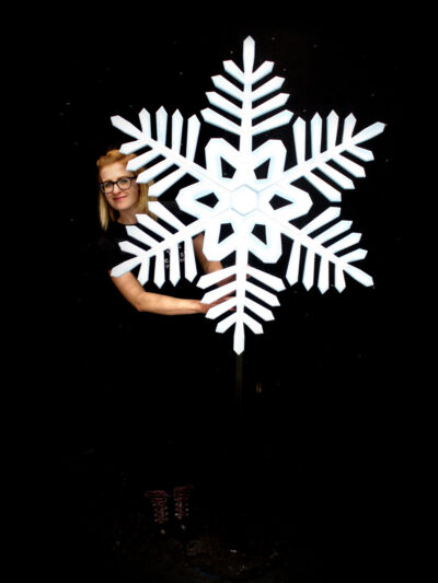 Giant Snowflake On Stand | EPH Creative - Event Prop Hire