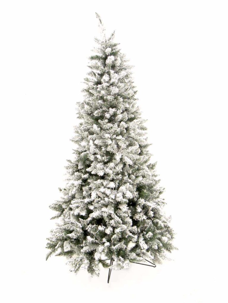 Flocked Snowy Tree Half (Flat-backed) -7ft | EPH Creative - Event Prop Hire
