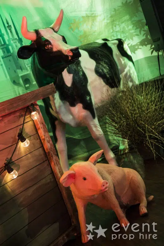 Black & White Cow - 1.4m | EPH Creative - Event Prop Hire