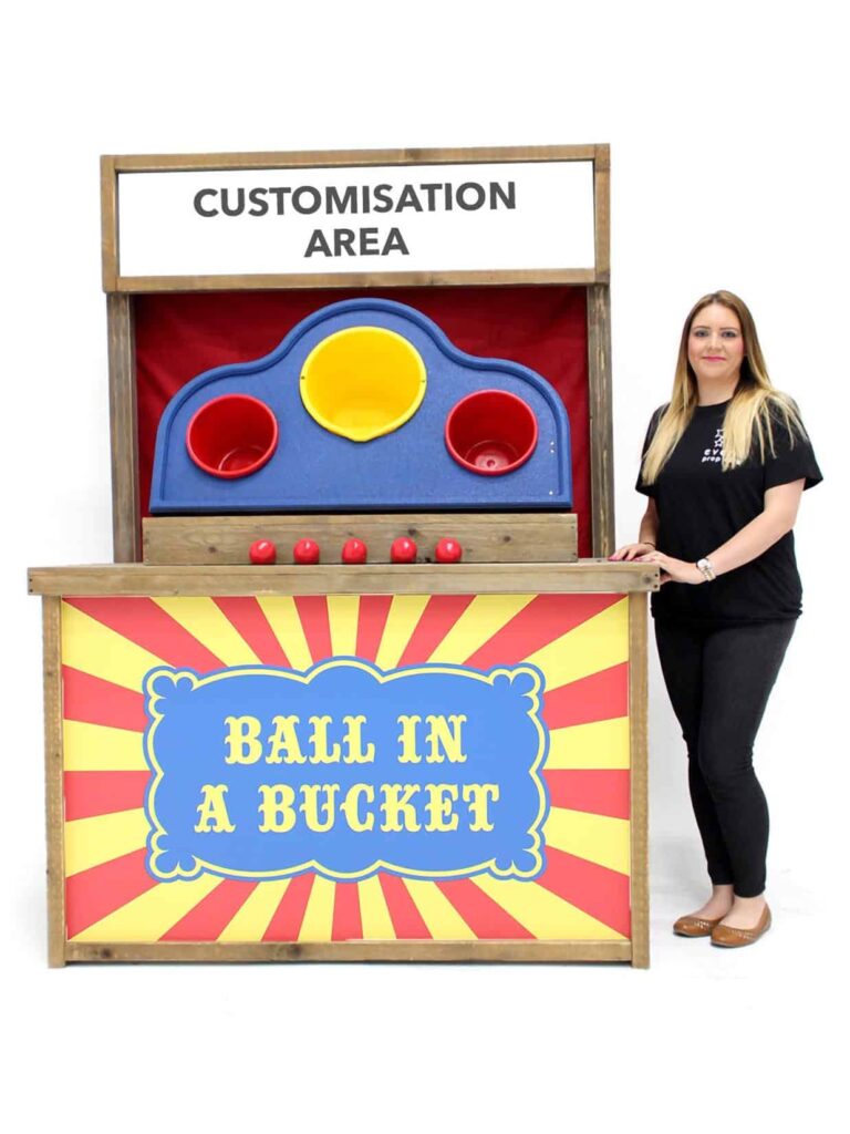 Customised Ball in a Bucket - Fairground Game Custom Top Sign | EPH ...