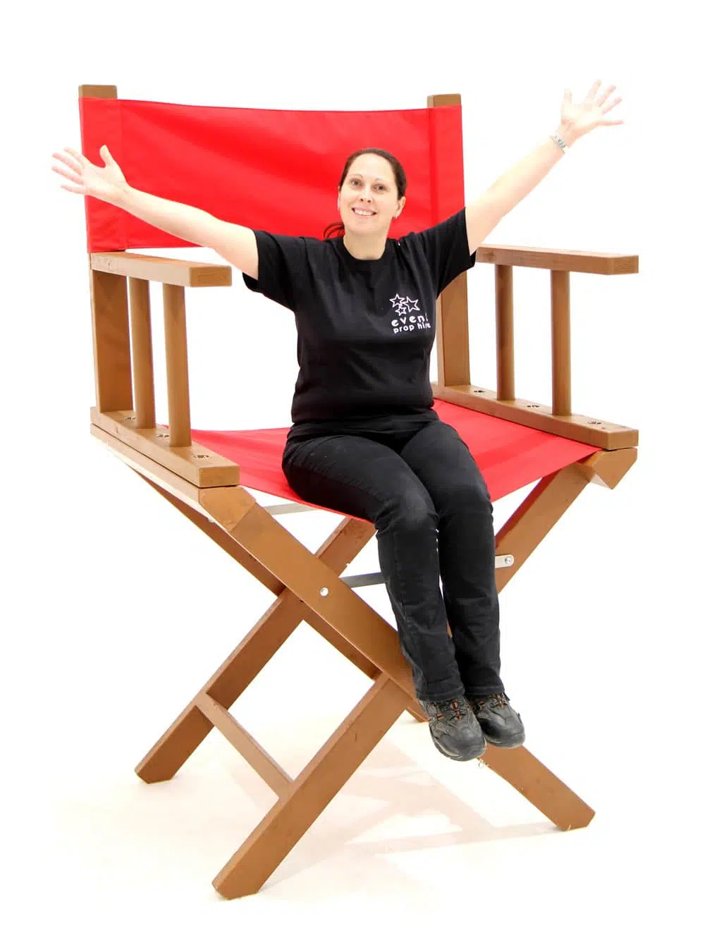 Giant Directors Chair (Red) | EPH Creative - Event Prop Hire