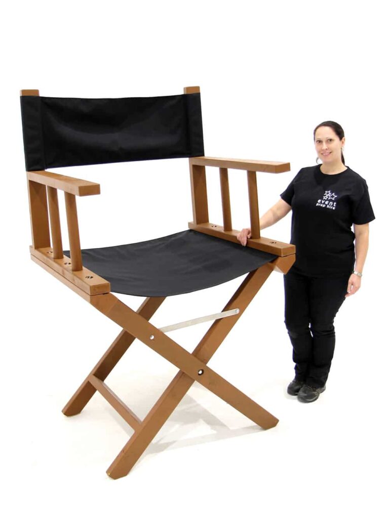 Giant Directors Chair (Black) | EPH Creative - Event Prop Hire