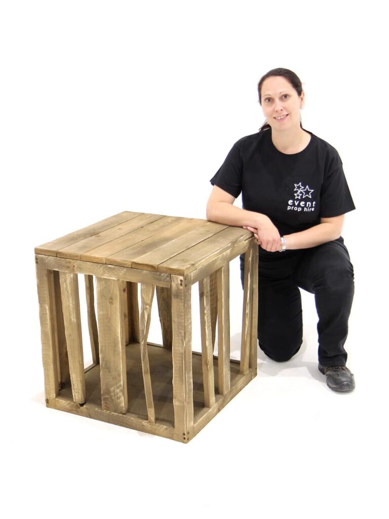 Rustic Open Crate (Removable Lid) | EPH Creative - Event Prop Hire