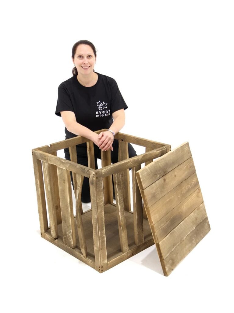 Rustic Open Crate (Removable Lid) | EPH Creative - Event Prop Hire