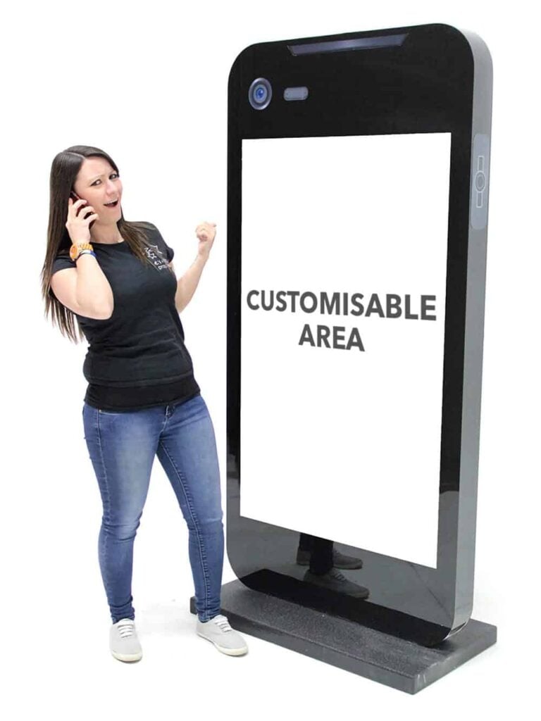 Customised Modern Mobile Phone Prop | EPH Creative - Event Prop Hire