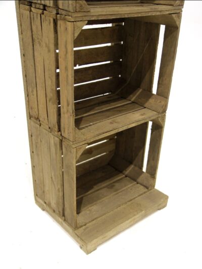 Single Crate Back Bar - 5 shelves | EPH Creative - Event Prop Hire