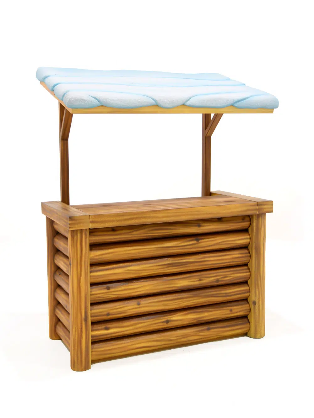 Modular Log Bar with Snowy Roof | EPH Creative - Event Prop Hire