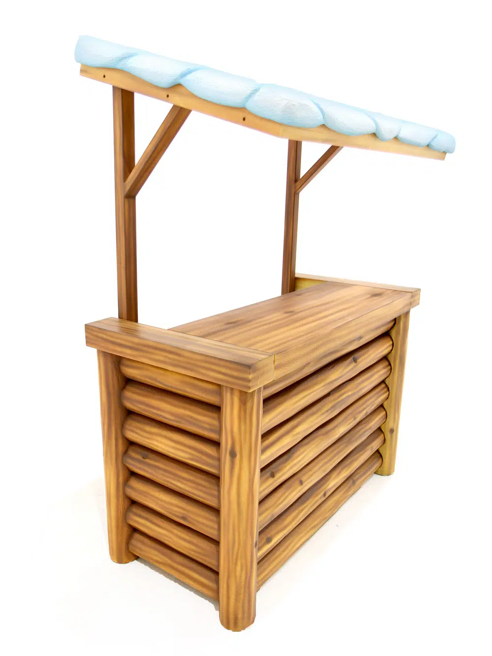 Modular Log Bar with Snowy Roof | EPH Creative - Event Prop Hire