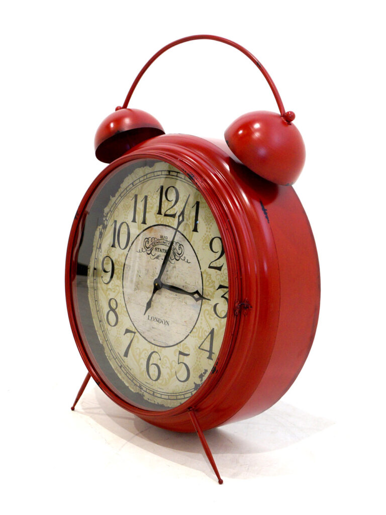 Giant Red Clock | EPH Creative - Event Prop Hire