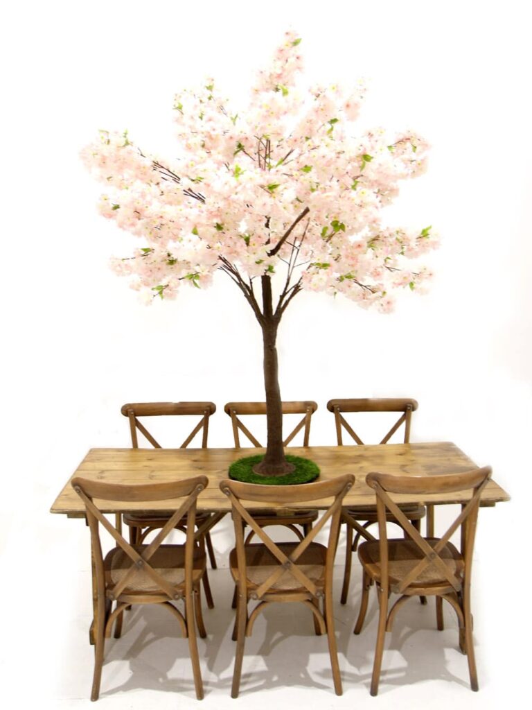 Table Top Tree (1.8m) - Pink Blossom | EPH Creative - Event Prop Hire